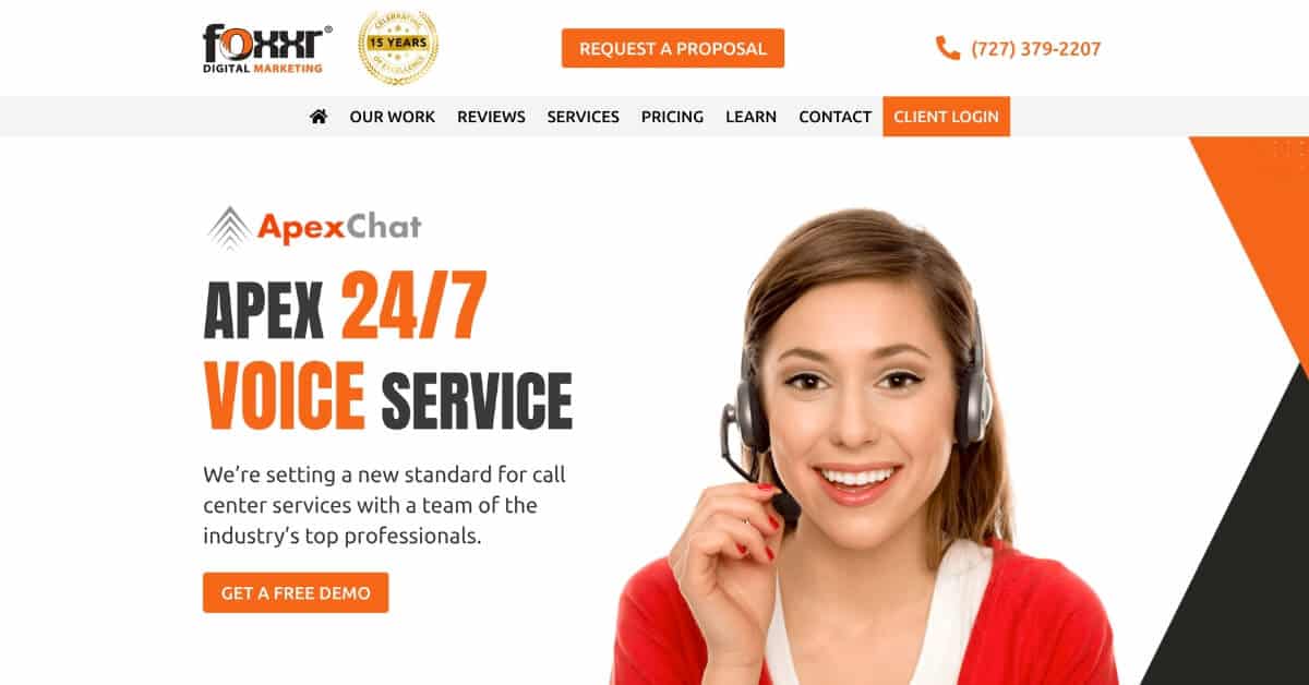 24/7 Apex Voice Service | Foxxr Digital Marketing